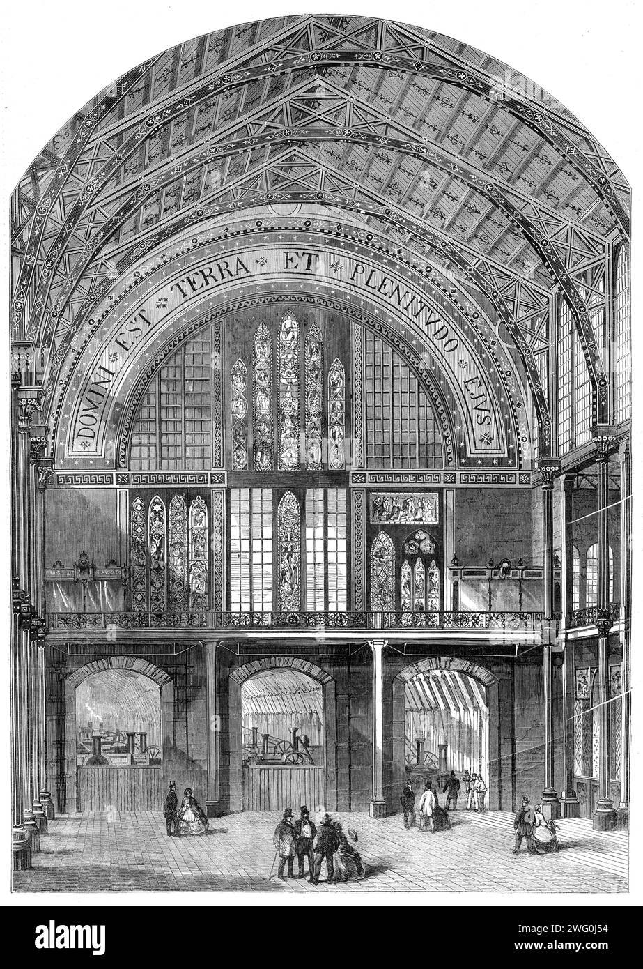 Opening of the International Exhibition: entrance to the Western Annexe ...
