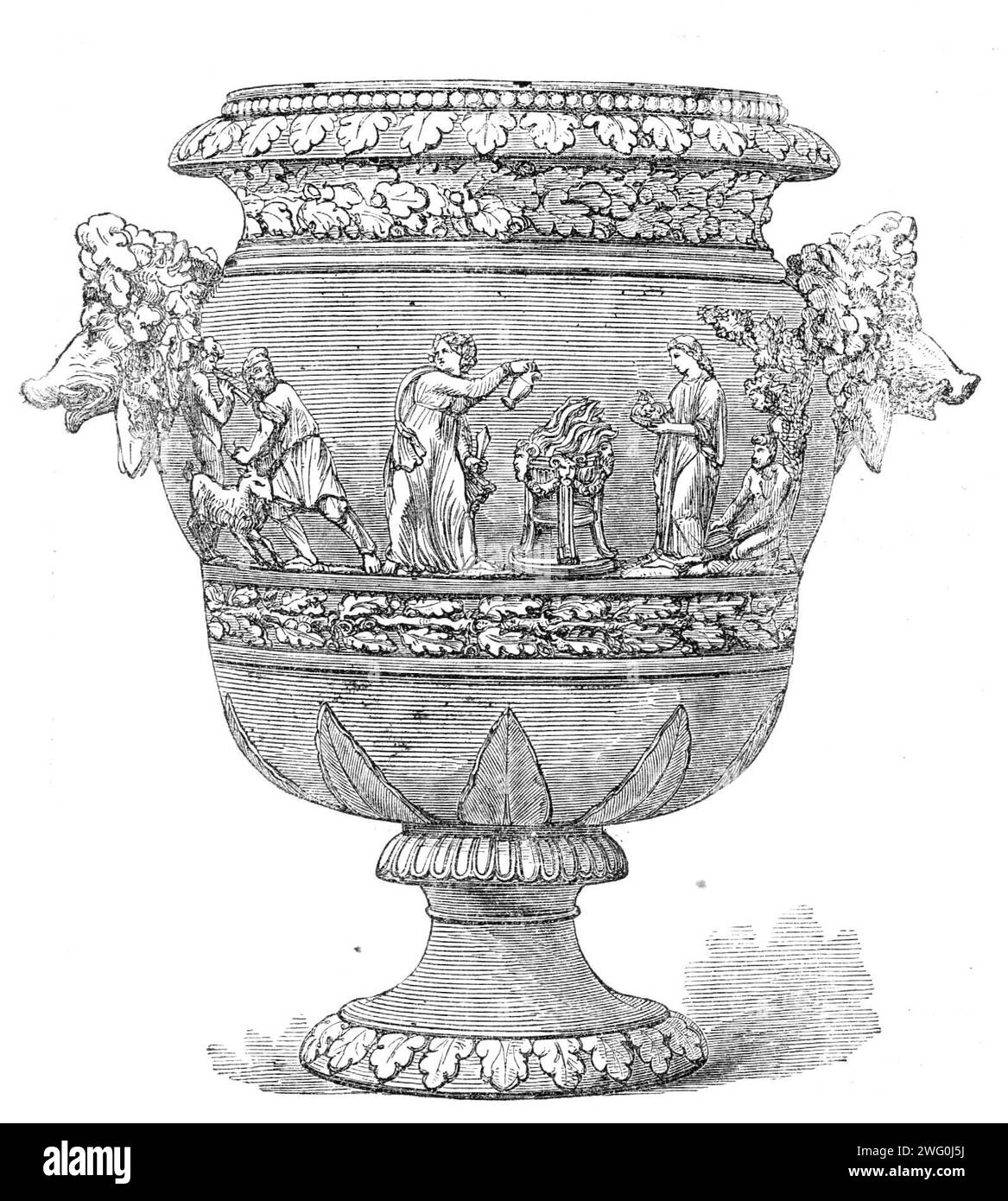 The International Exhibition: a vase by Wedgwood and Co., Etruria, 1862 ...