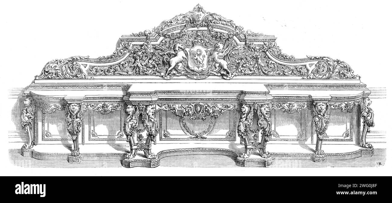Drawing-room sideboard, by Morant, Boyd, and Morant, in the ...