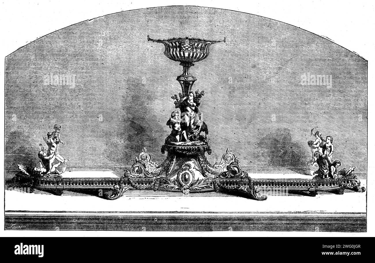 Silver surtout of the Duke of Magenta, in the International Exhibition ...