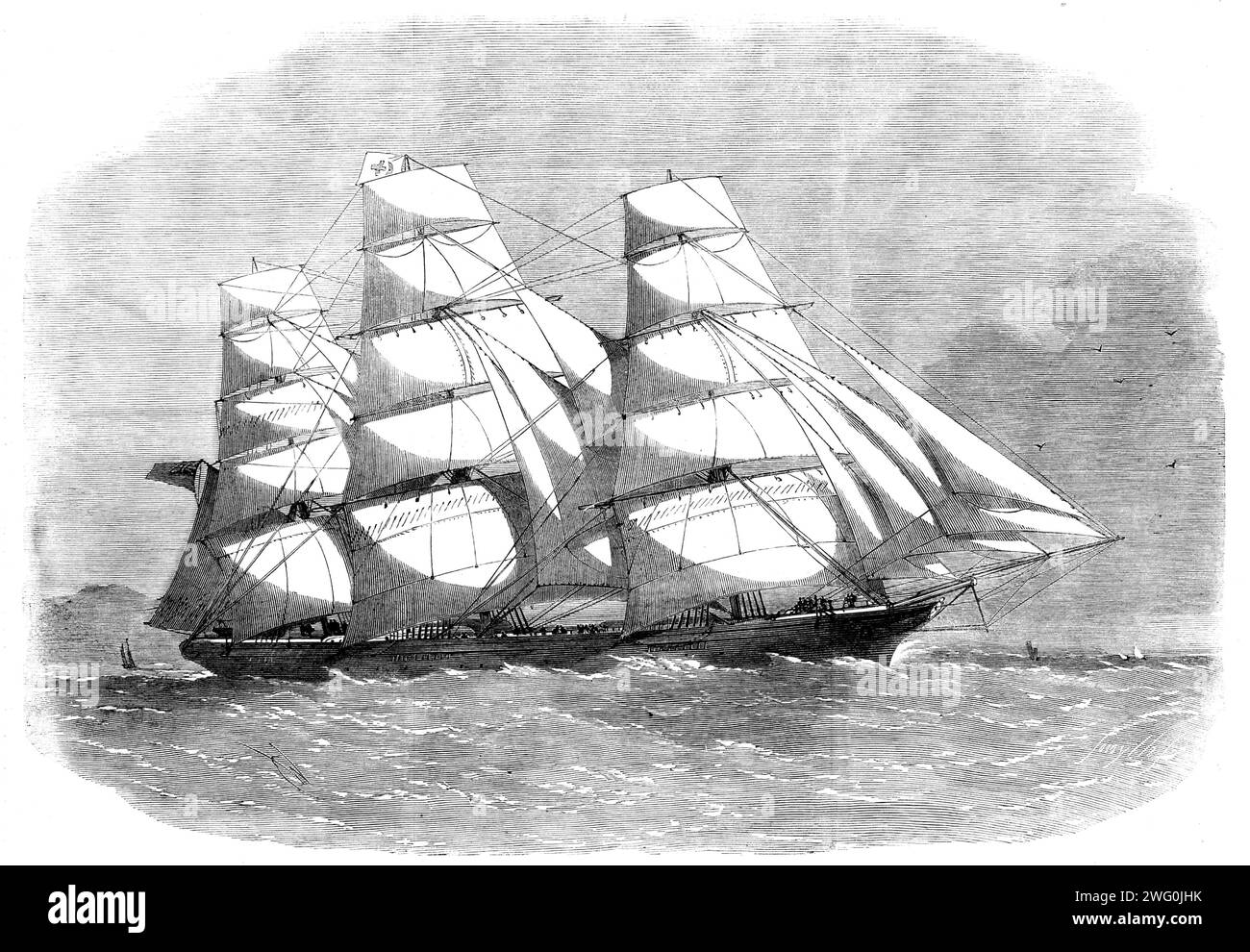 The iron clipper-ship Cornwallis, a new vessel of the Black Ball line ...