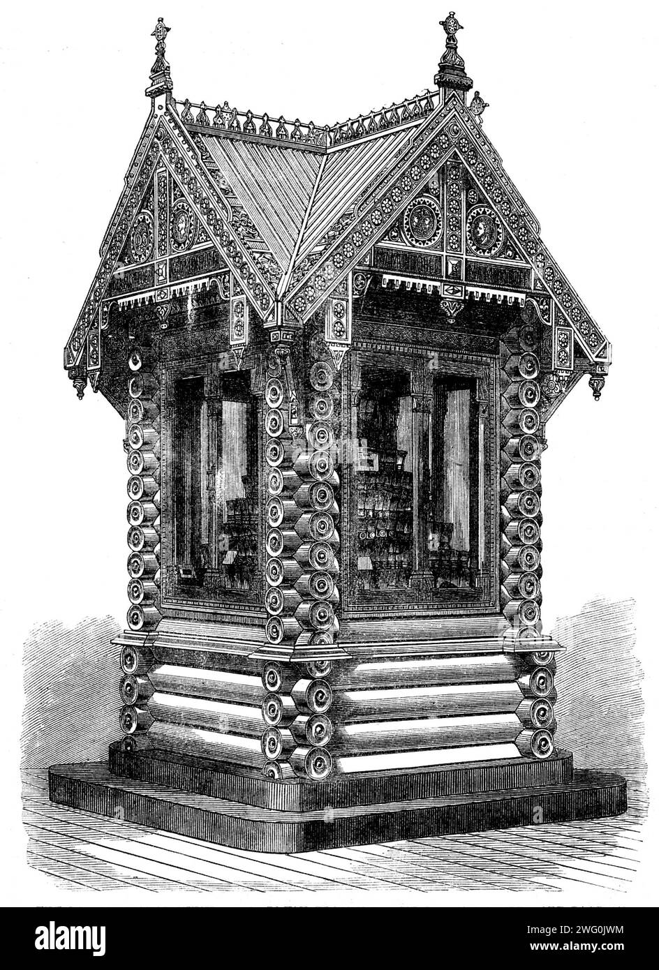 The International Exhibition: brush trophy in the Russian Court, 1862 ...