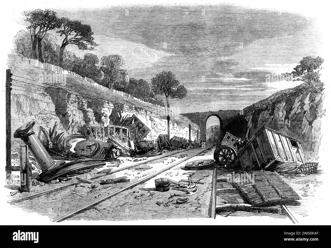 Railway crash locomotive Black and White Stock Photos & Images - Alamy