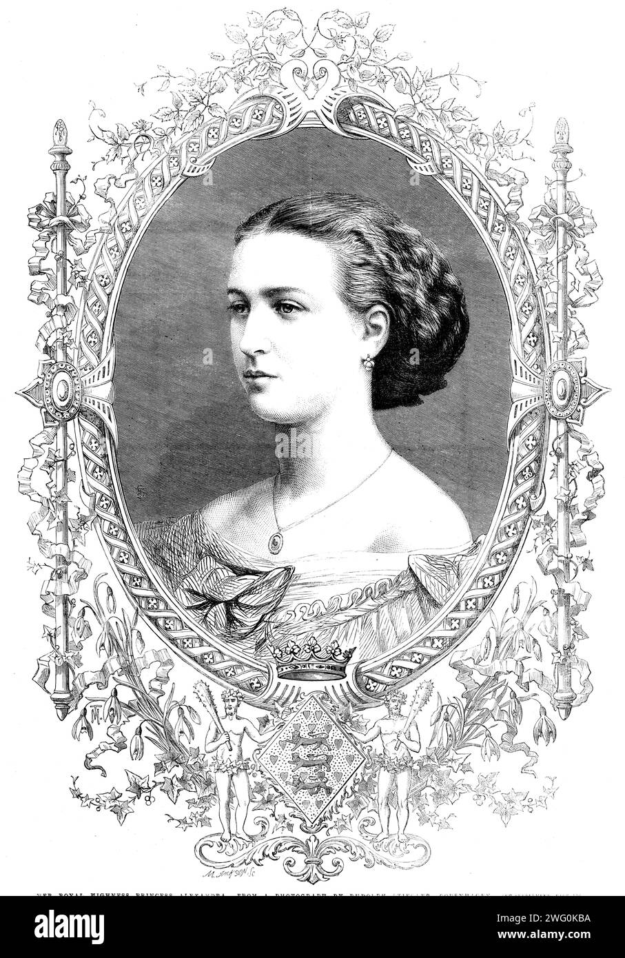 Her Royal Highness Princess Alexandra - from a photograph by Rudolph ...