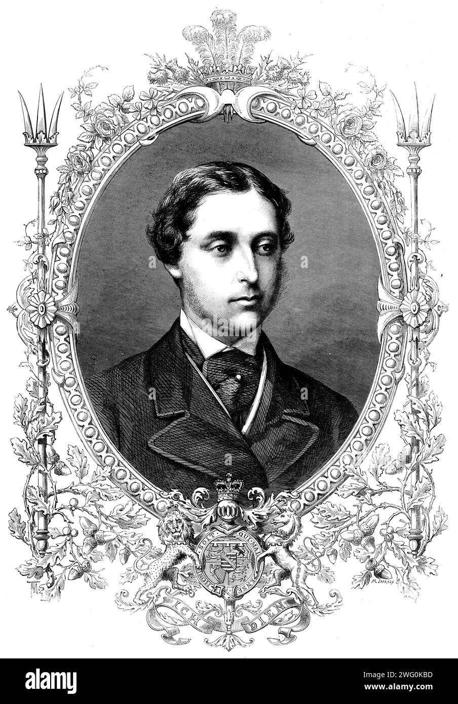 His Royal Highness the Prince of Wales, 1862. Portrait of the future ...