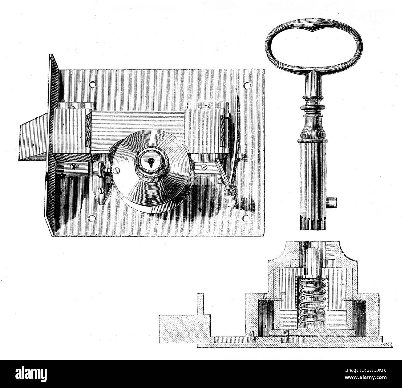 Bramah lock Black and White Stock Photos & Images - Alamy