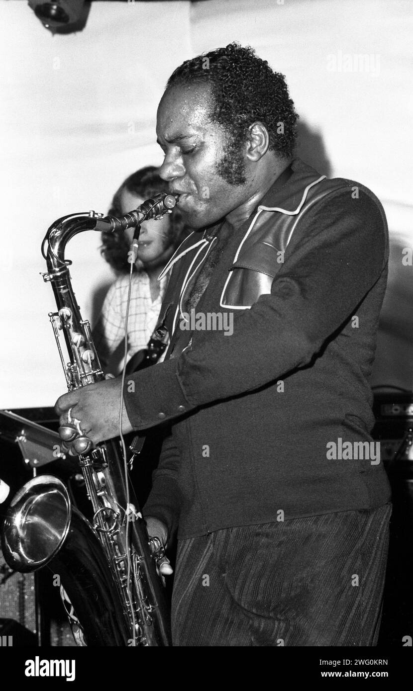 Eddie Harris, Ronnie Scott’s Jazz Club, Soho, London, 1973 Stock Photo ...