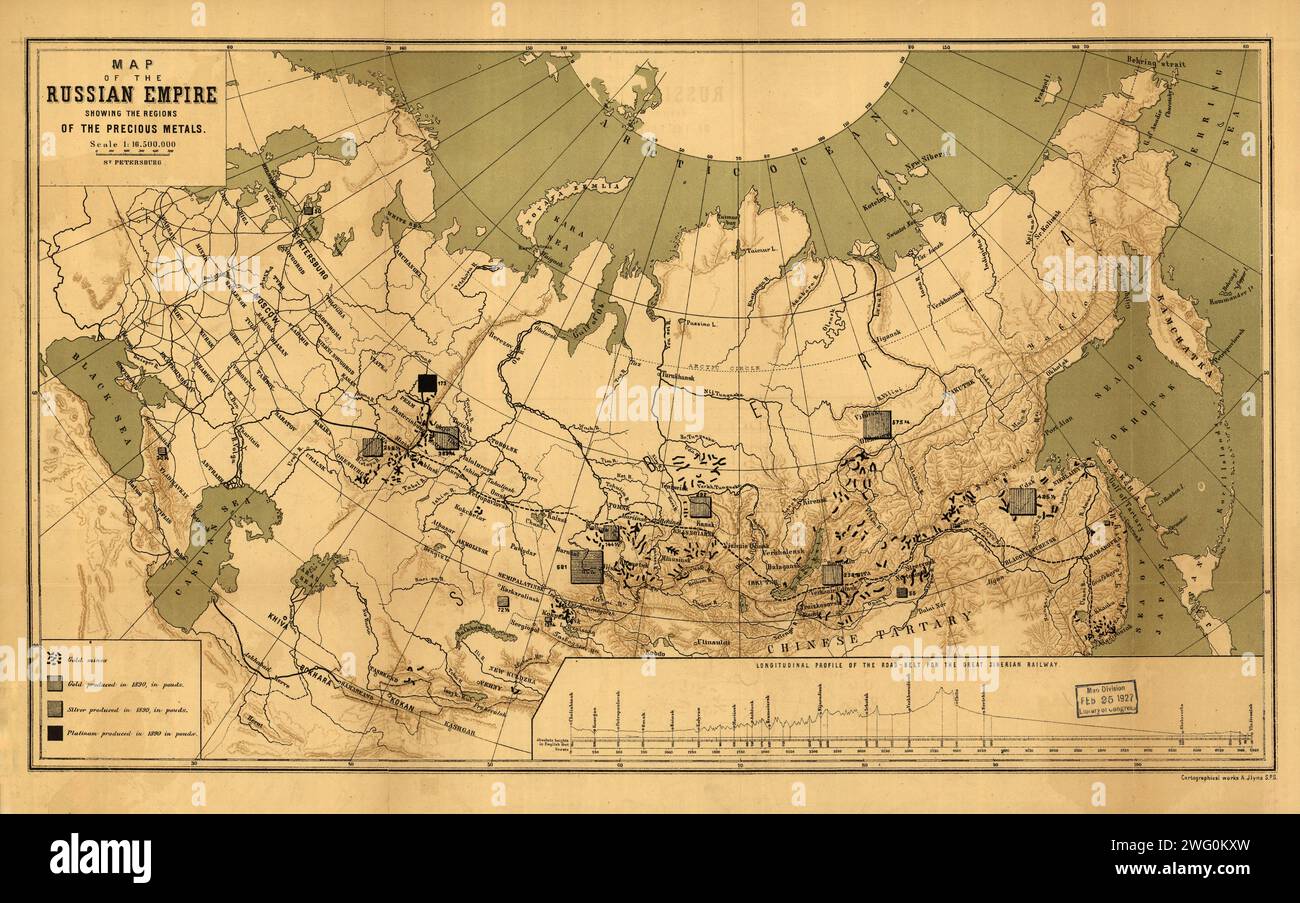 Map showing the russian empire hi-res stock photography and images - Alamy