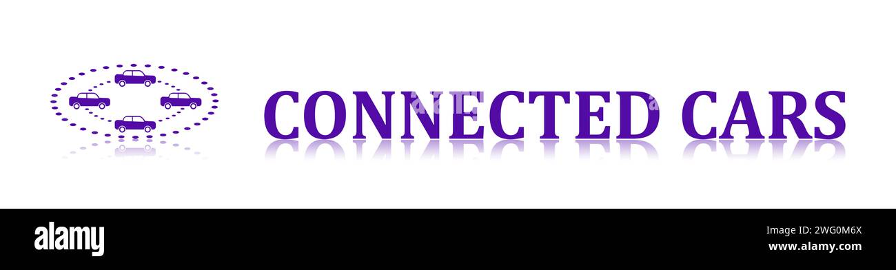 Connected technology cars Cut Out Stock Images & Pictures - Alamy