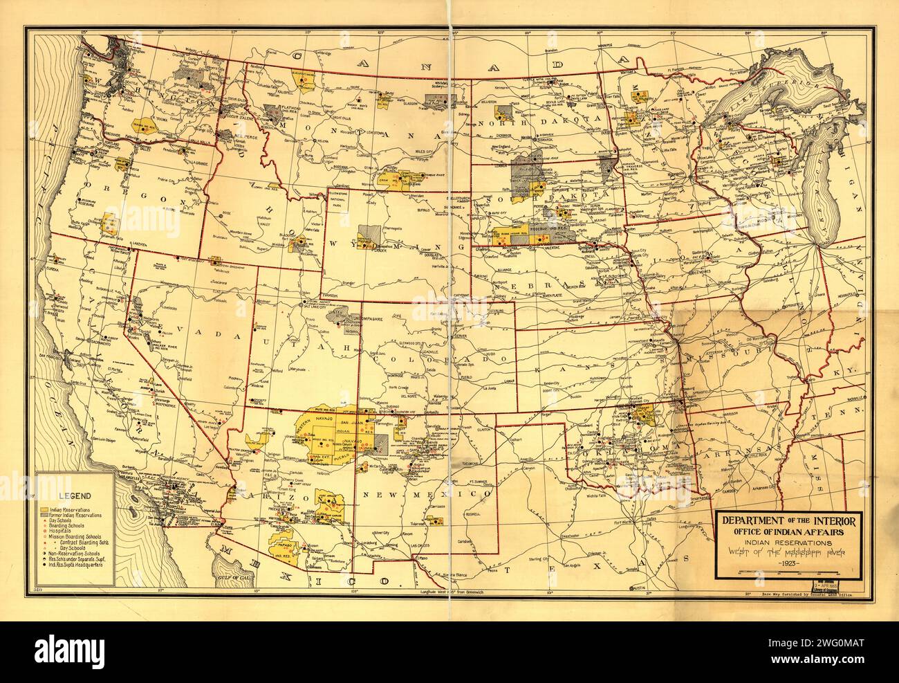 Indian tribes map hi-res stock photography and images - Alamy