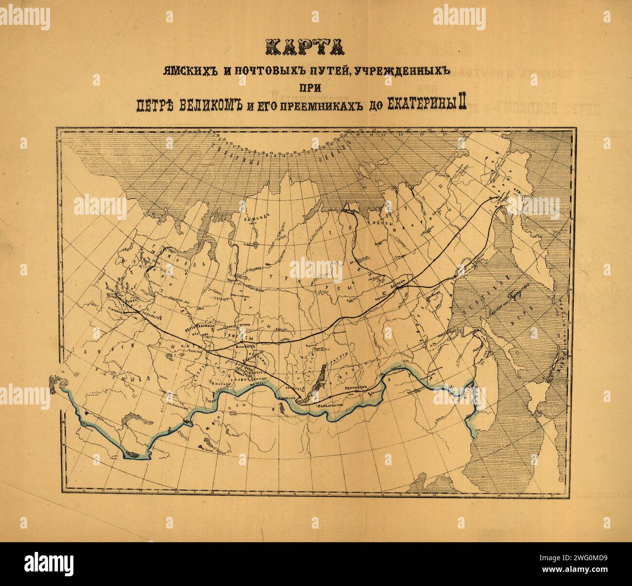 Map russia 1860's hi-res stock photography and images - Alamy