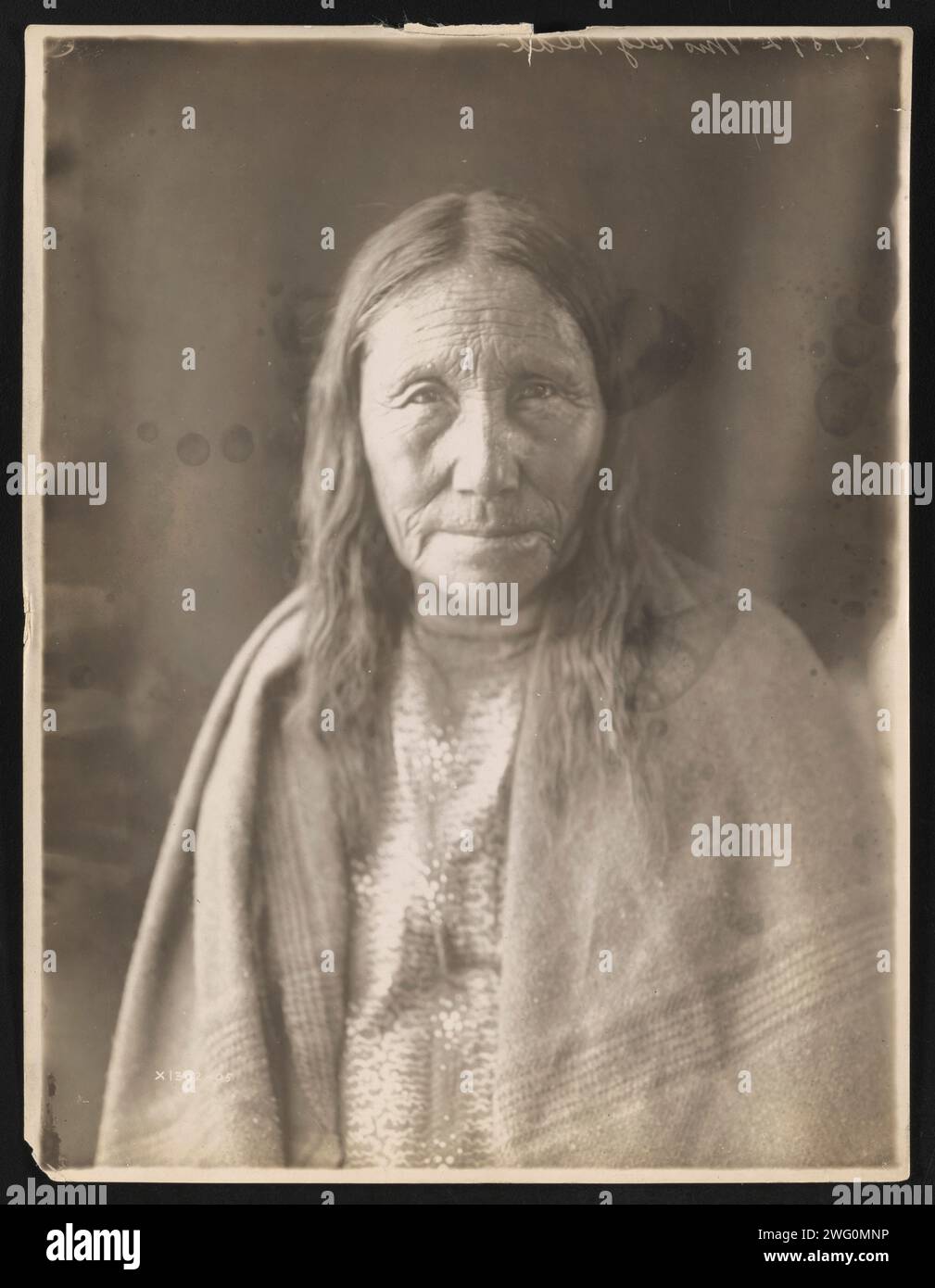 Mrs. Big Head, 1905. Photograph shows half-length portrait of Mrs. Big ...