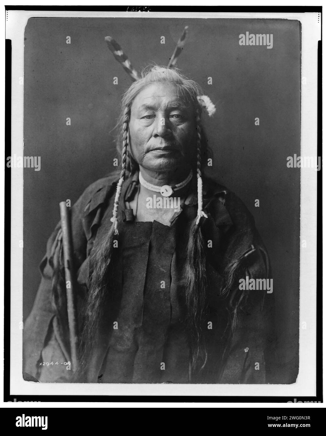 Eagle Child-Atsina, c1908. Eagle Child, Atsina man, half-length ...