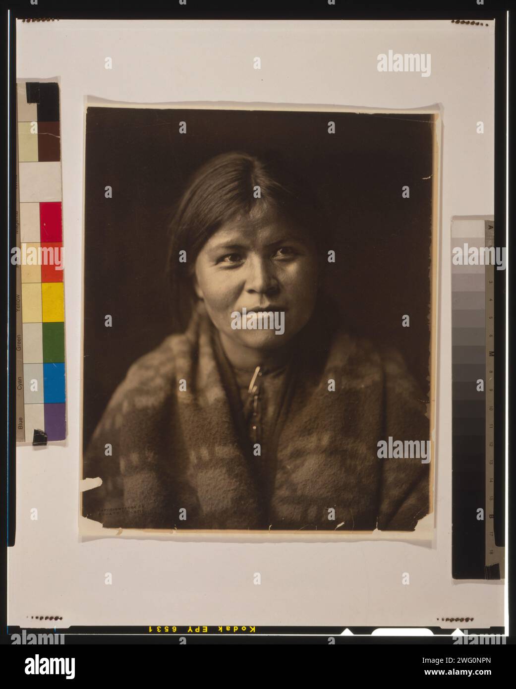 The daughter of the desert-Navaho, c1904. Head-and-shoulders portrait ...