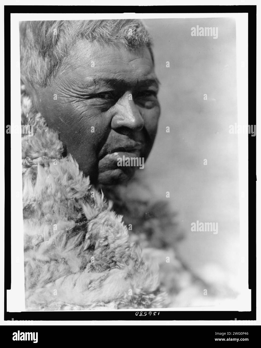 A Walker Lake Paviotso, c1924. Paiute Indian, head-and-shoulders portrait, facing right Stock ...