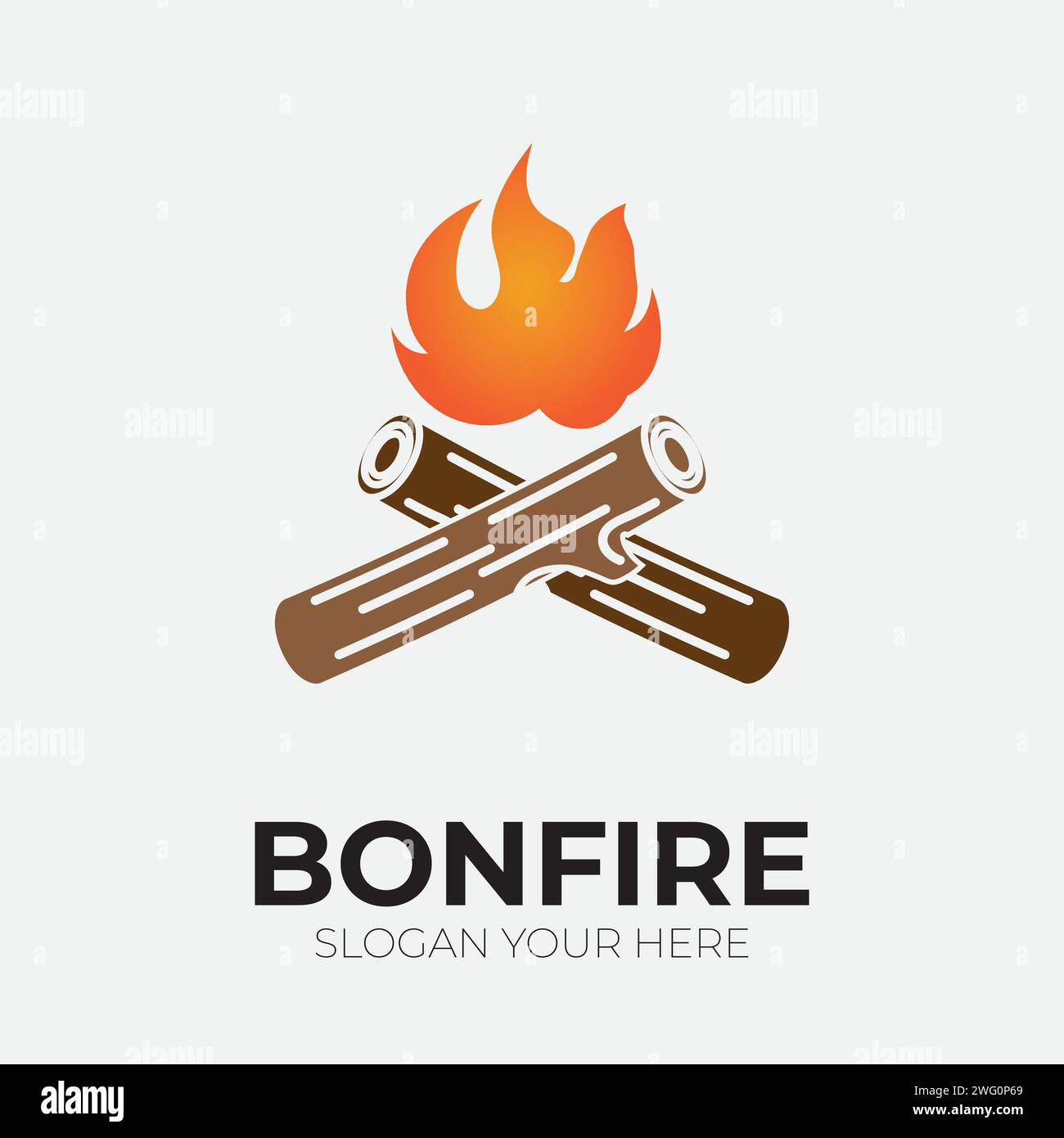 Fire emblem vector logo design illustration Stock Vector Image & Art ...