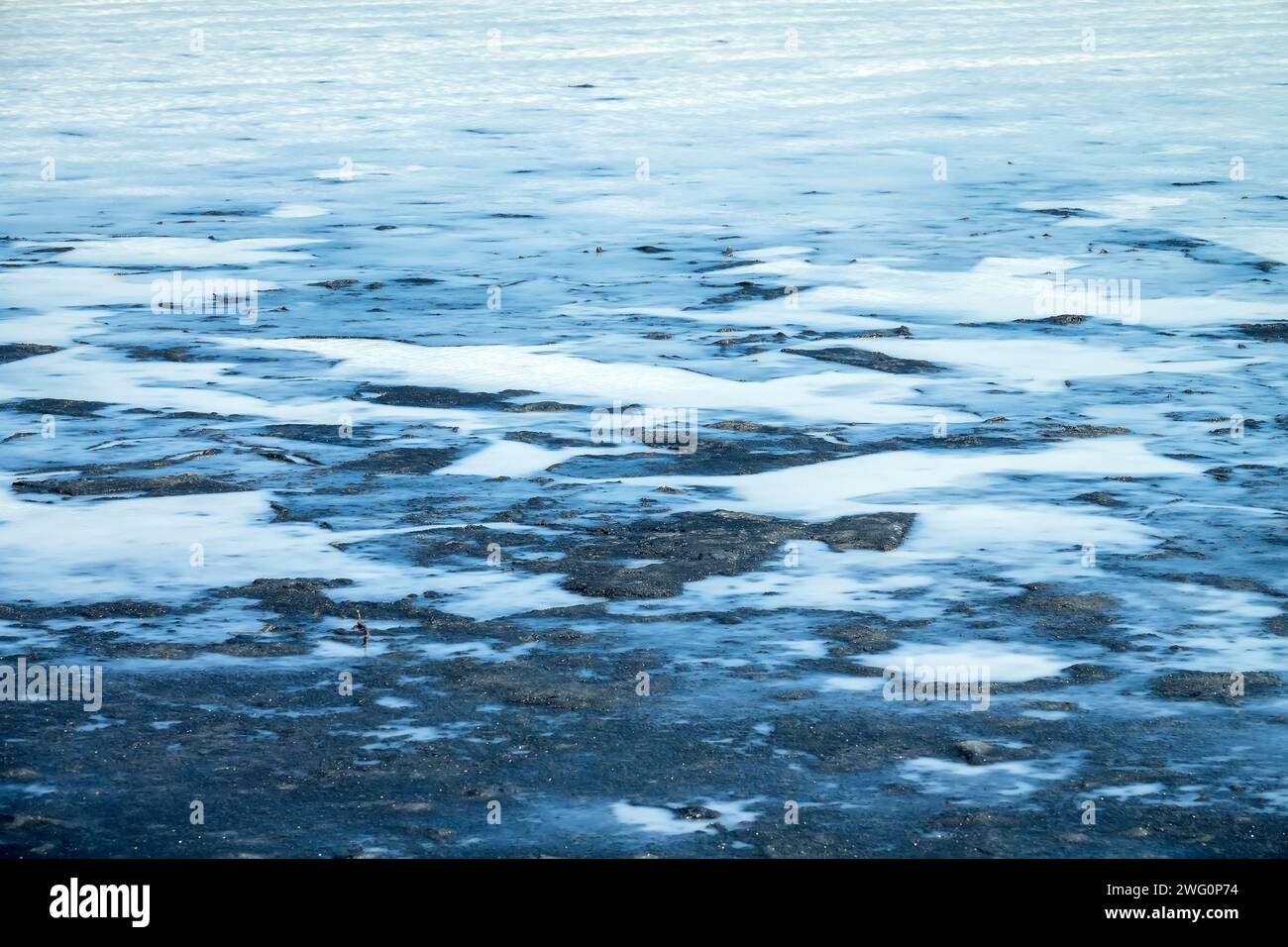 Sivash rotten sea, Gulf of Sea of Azov, huge number of shallow bays and ...