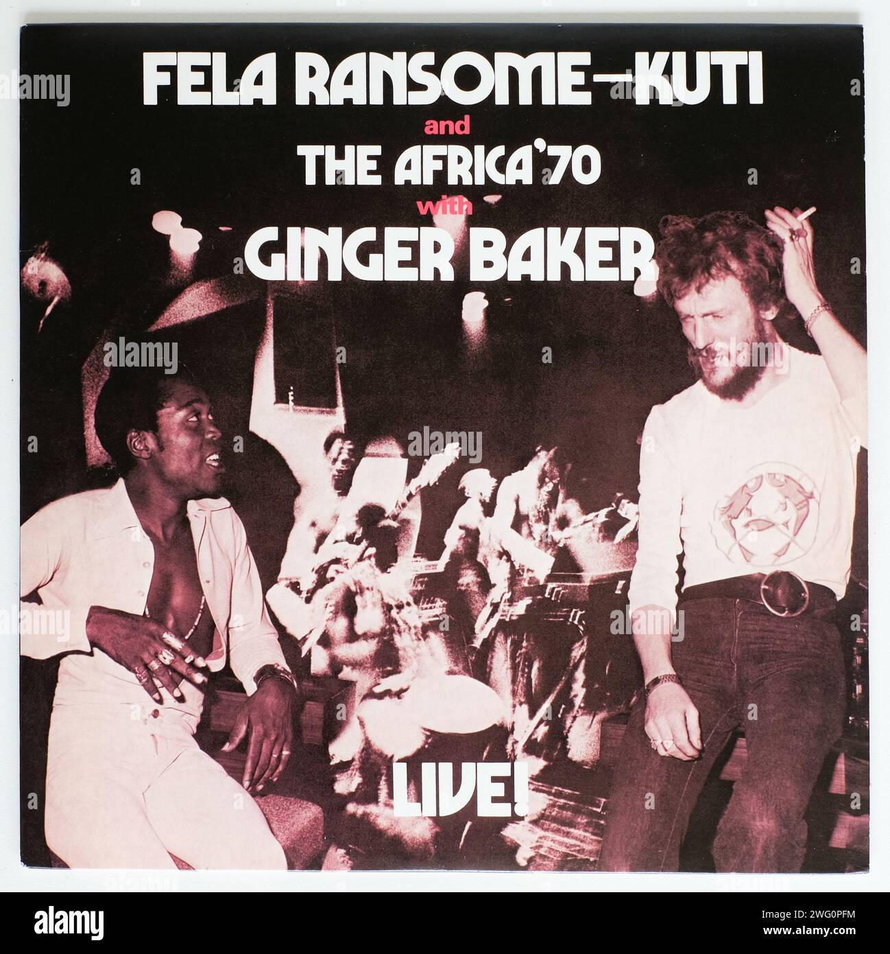 The cover of Live by Fela Ransome-Kuti and The Africa 70 with Ginger ...