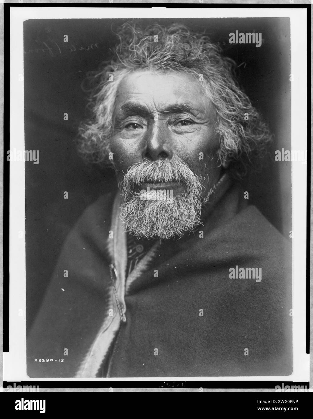Shoalwater Bay type, c1913. Salishan man, head-and-shoulders portrait ...