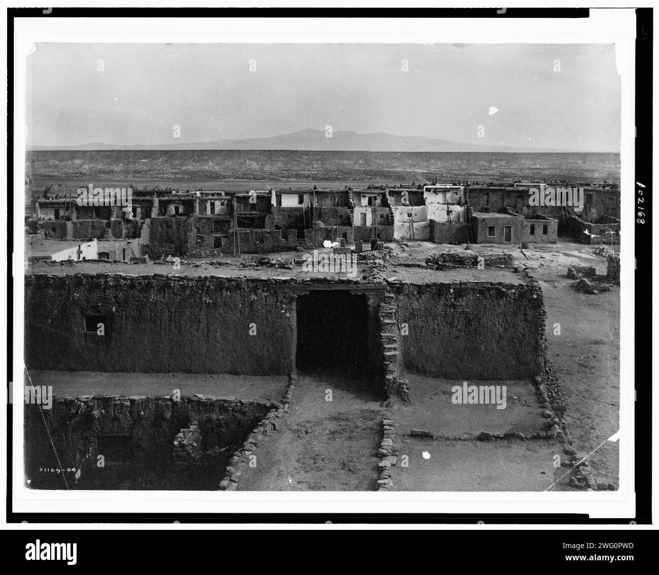 Acoma from the church top, 1904, c1905. View of Acoma pueblo, Acoma ...