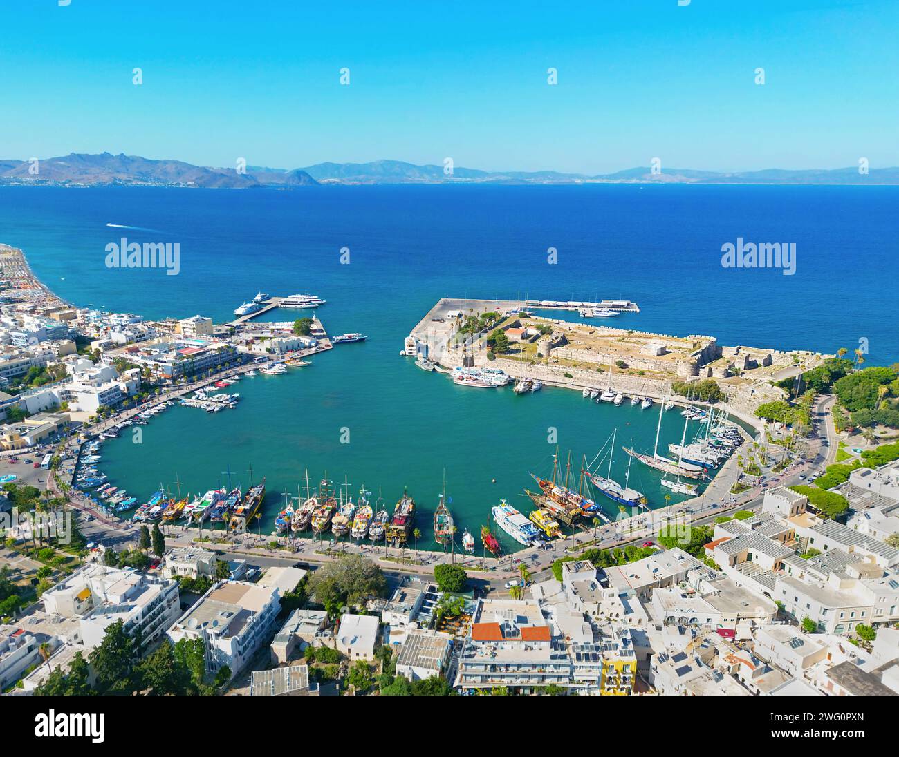 Aerial view roman harbour hi-res stock photography and images - Alamy