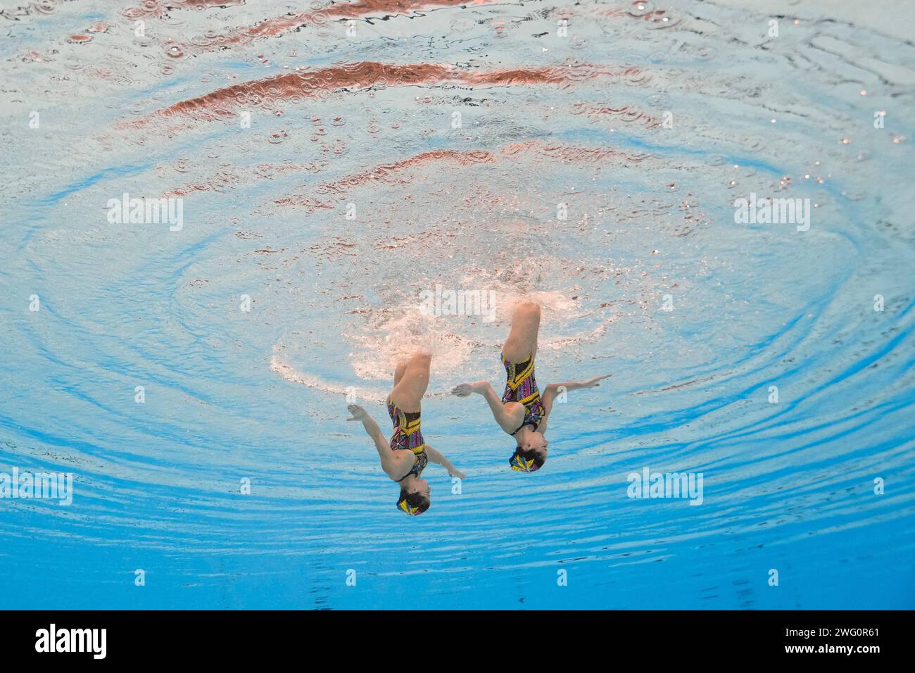 Thea Grima Buttigieg and Emily Ruggier of Malta compete in the women's ...