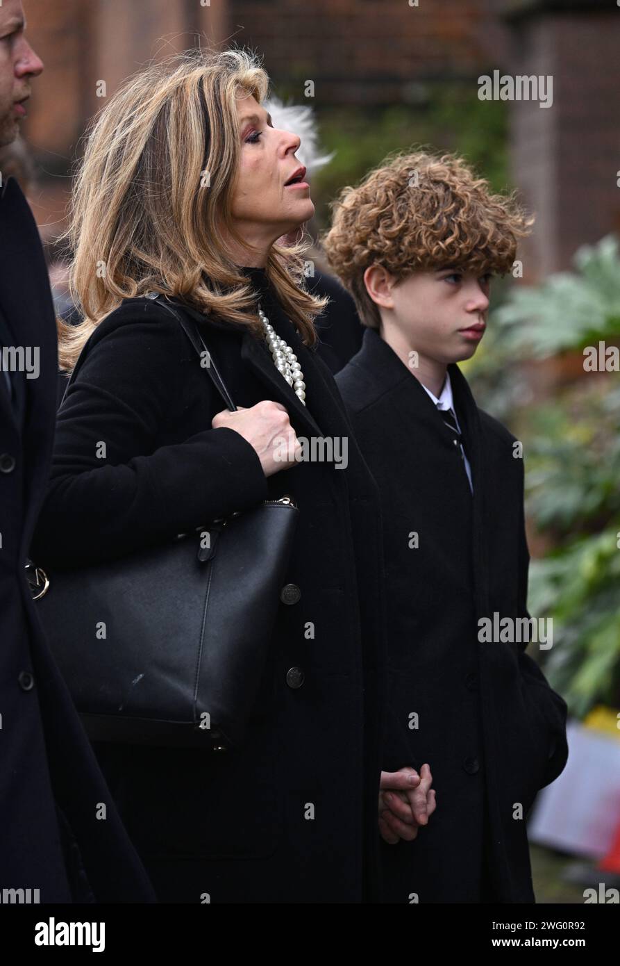 London, UK. February 2nd, 2024. Kate Garraway and son Billy at the ...