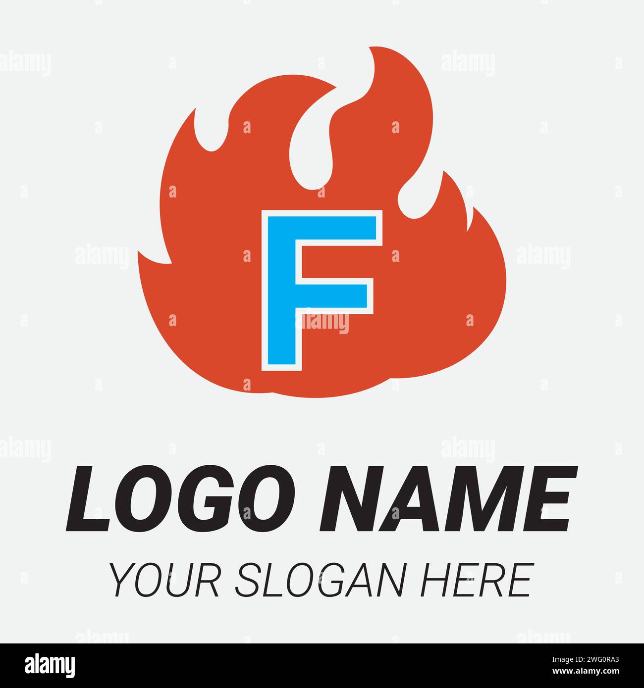 Fire emblem vector logo design illustration Stock Vector Image & Art ...