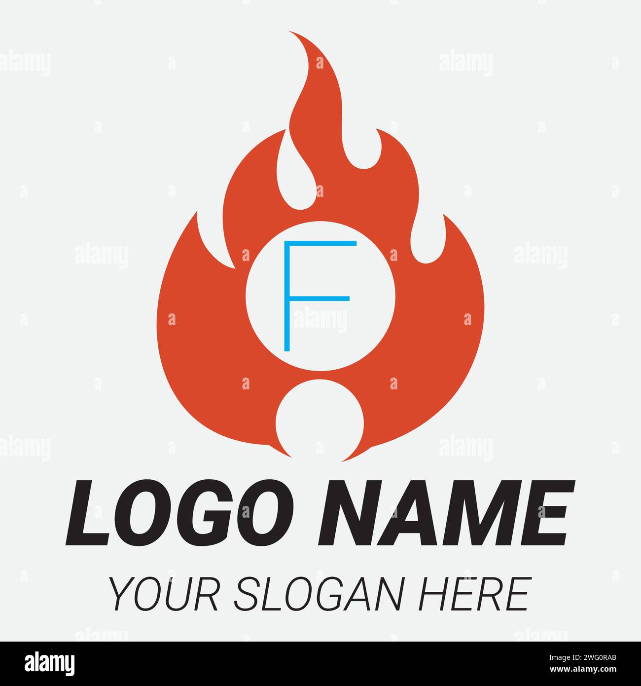 Fire emblem vector logo design illustration Stock Vector Image & Art ...