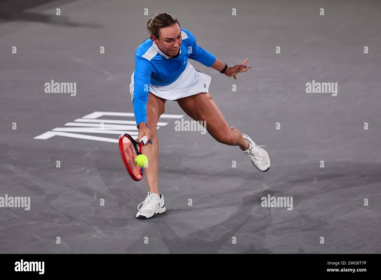 Linz, Upper Austria, Austria. 1st Feb, 2024. Donna Vedic (CRO) in ...