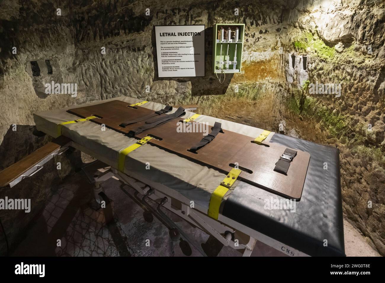 England, Sussex, East Sussex, Hastings, True Crime Museum, Exhibit of a ...