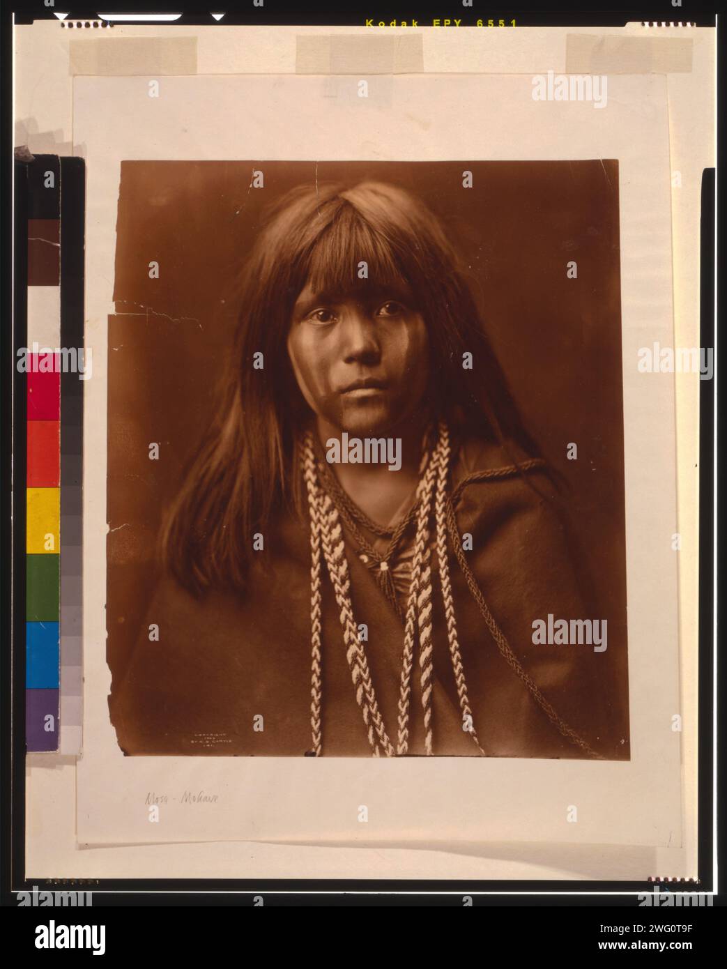 Mosa-Mohave, c1903. Head-and-shoulders portrait of a Mohave woman ...