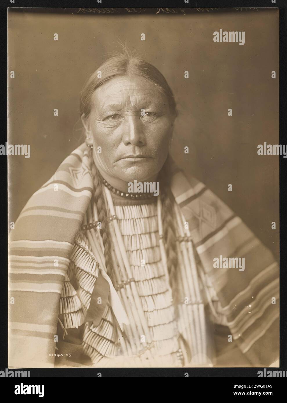 Mrs. Jack Red Cloud, 1905. Photograph shows Mrs. Red Cloud, wearing ...