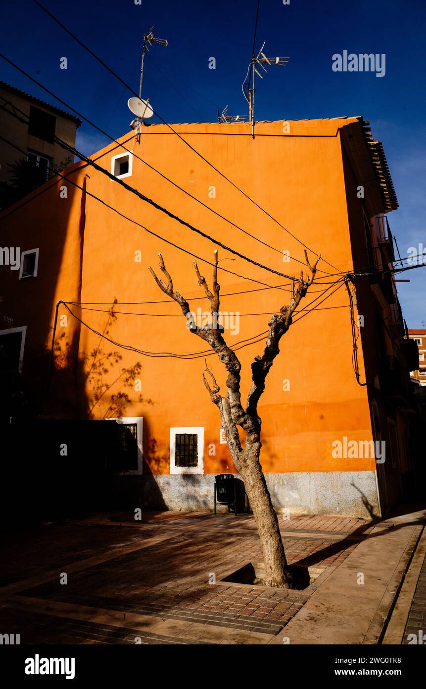 Colorful houses in Spain Stock Photo - Alamy