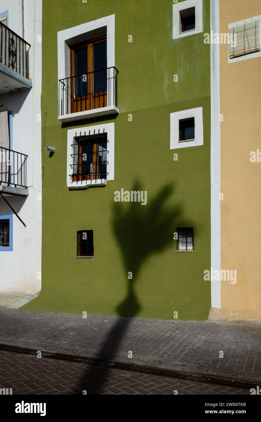 Colorful houses in Spain Stock Photo - Alamy