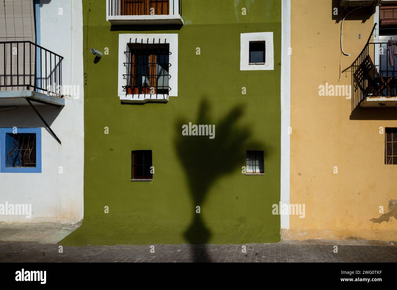 Colorful houses on Spain Stock Photo - Alamy