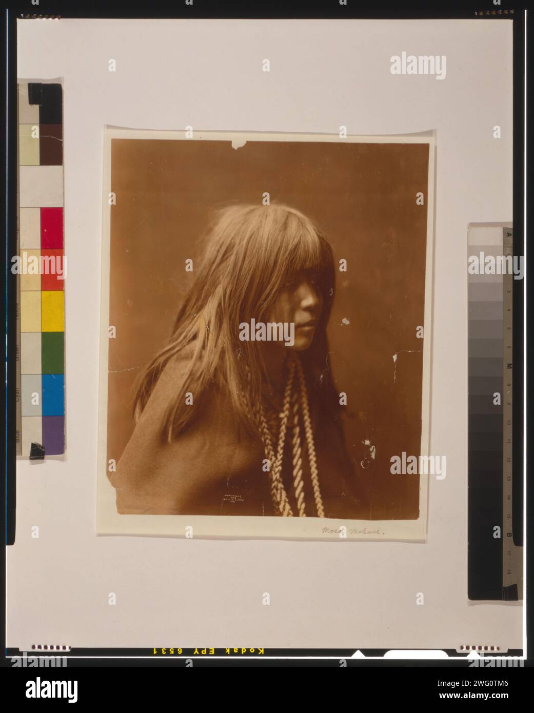 Mosa-Mohave, c1904. Mohave Indian, head-and-shoulders portrait, right ...