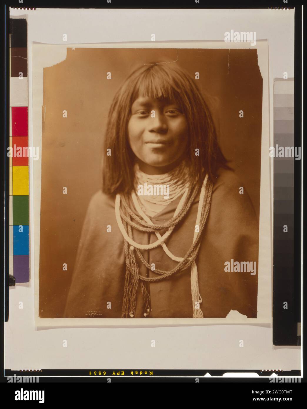 Mis Se Pah, c1903. Head-and-shoulders portrait of a Mohave woman Stock ...