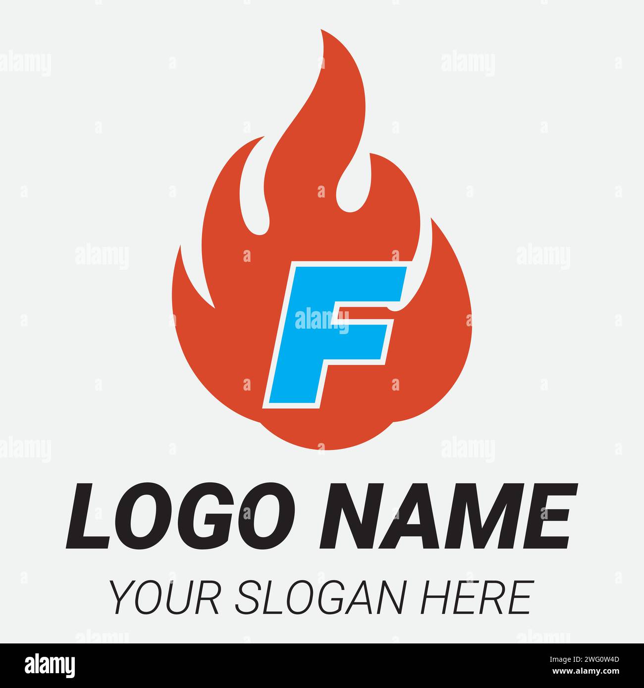 Fire emblem vector logo design illustration Stock Vector Image & Art ...