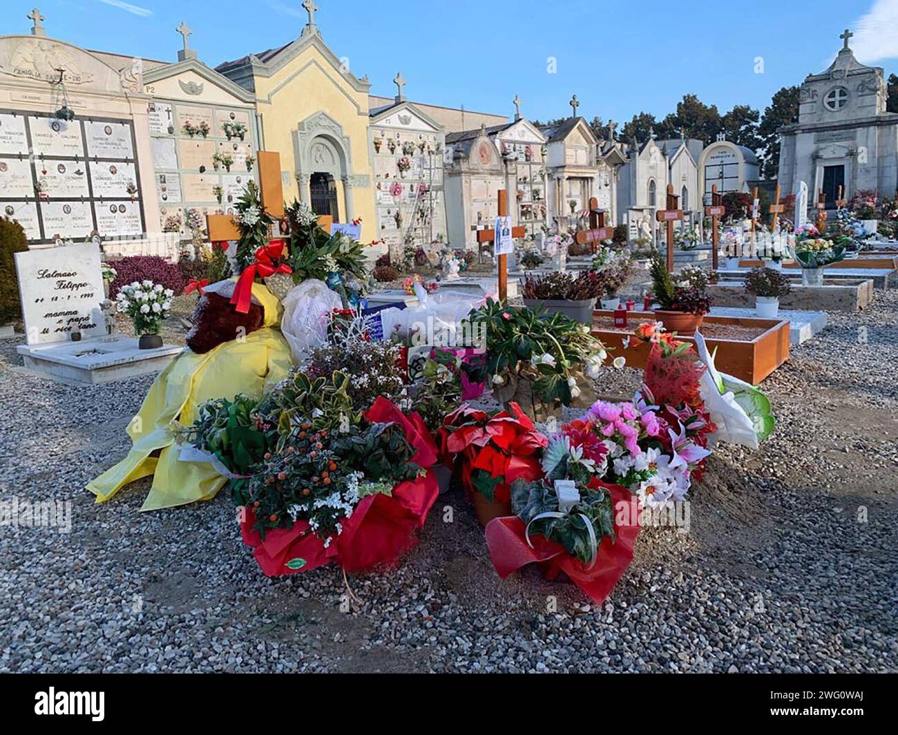 News - Wreath-laying ceremony at the Giulia Cecchettin tombstone for ...