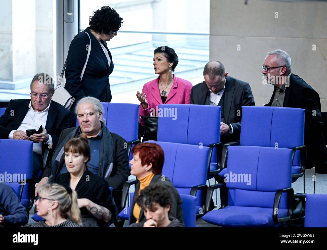 02 February 2024, Berlin: Amira Mohamed Ali (non-attached / BSW, top ...