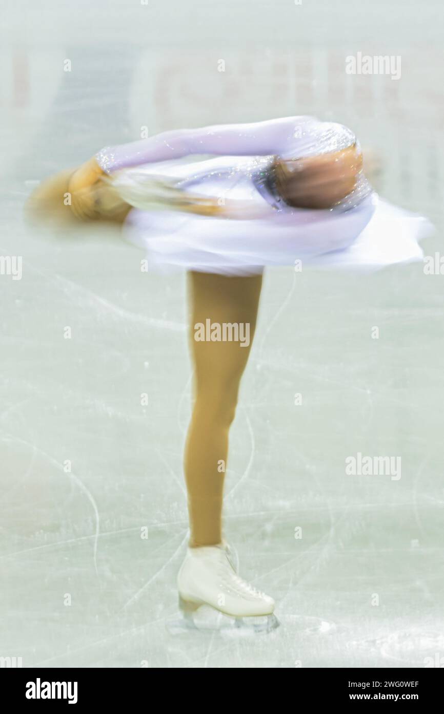 Nuriya SULEIMEN (KAZ), during Women Free Skating, at the ISU Four ...
