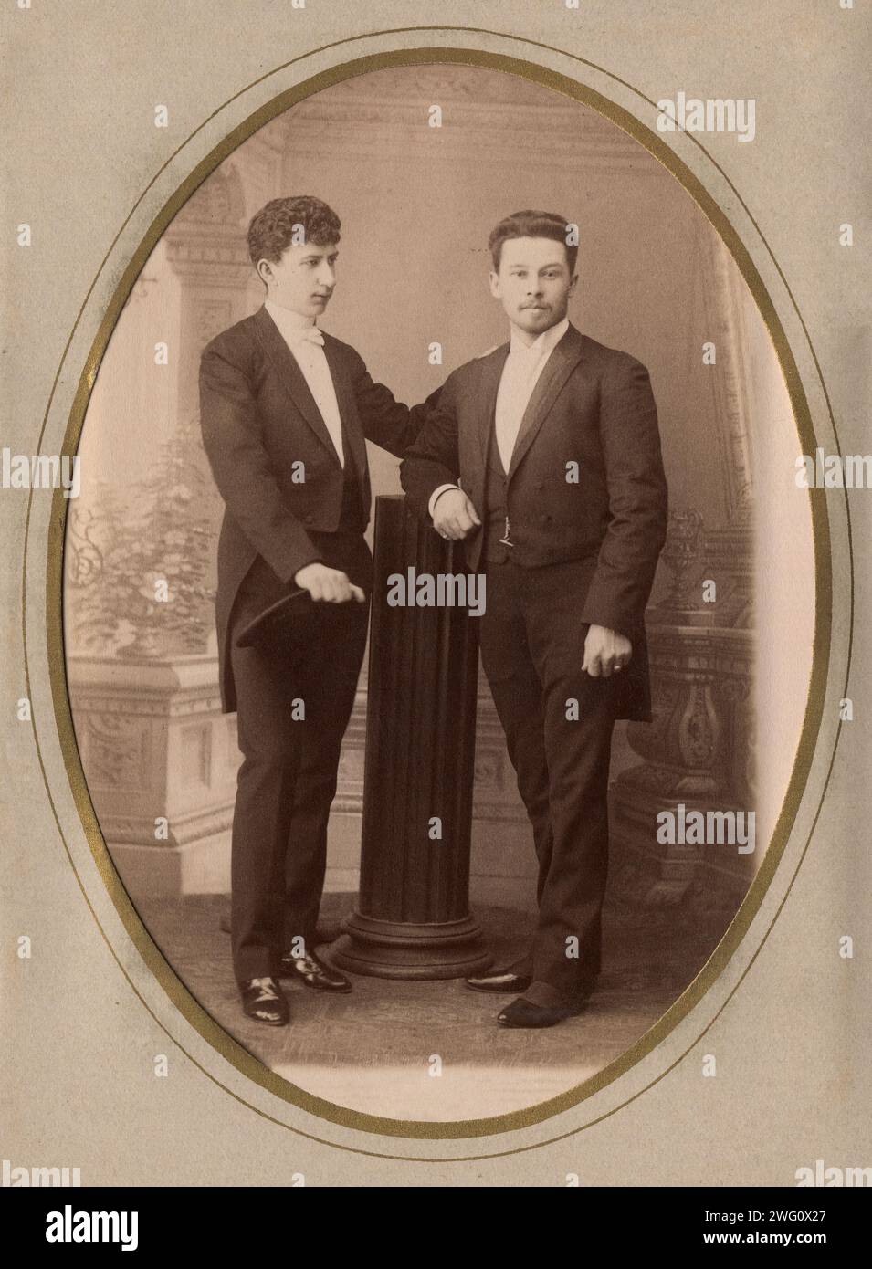 Two young men in civilian suits, 1892. This collection of photographs ...