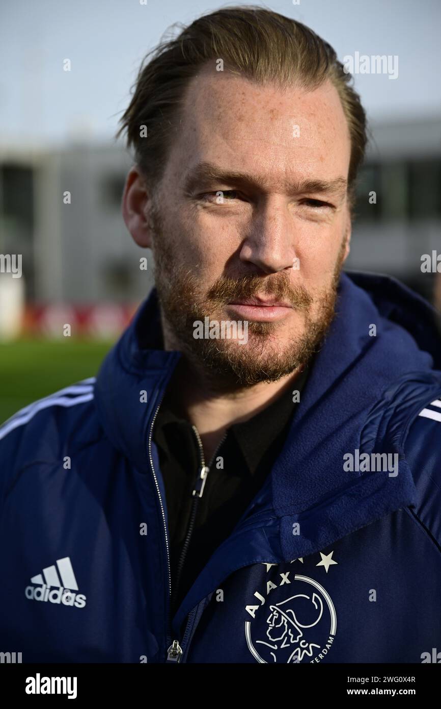AMSTERDAM - Marijn Beuker, football director, during an Ajax training ...