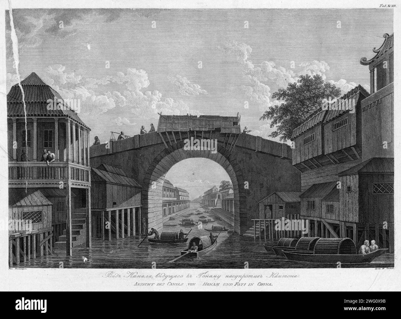 View of the Canal, Leading to Gonamu Opposite Canton, 1813. In 1803-06 ...