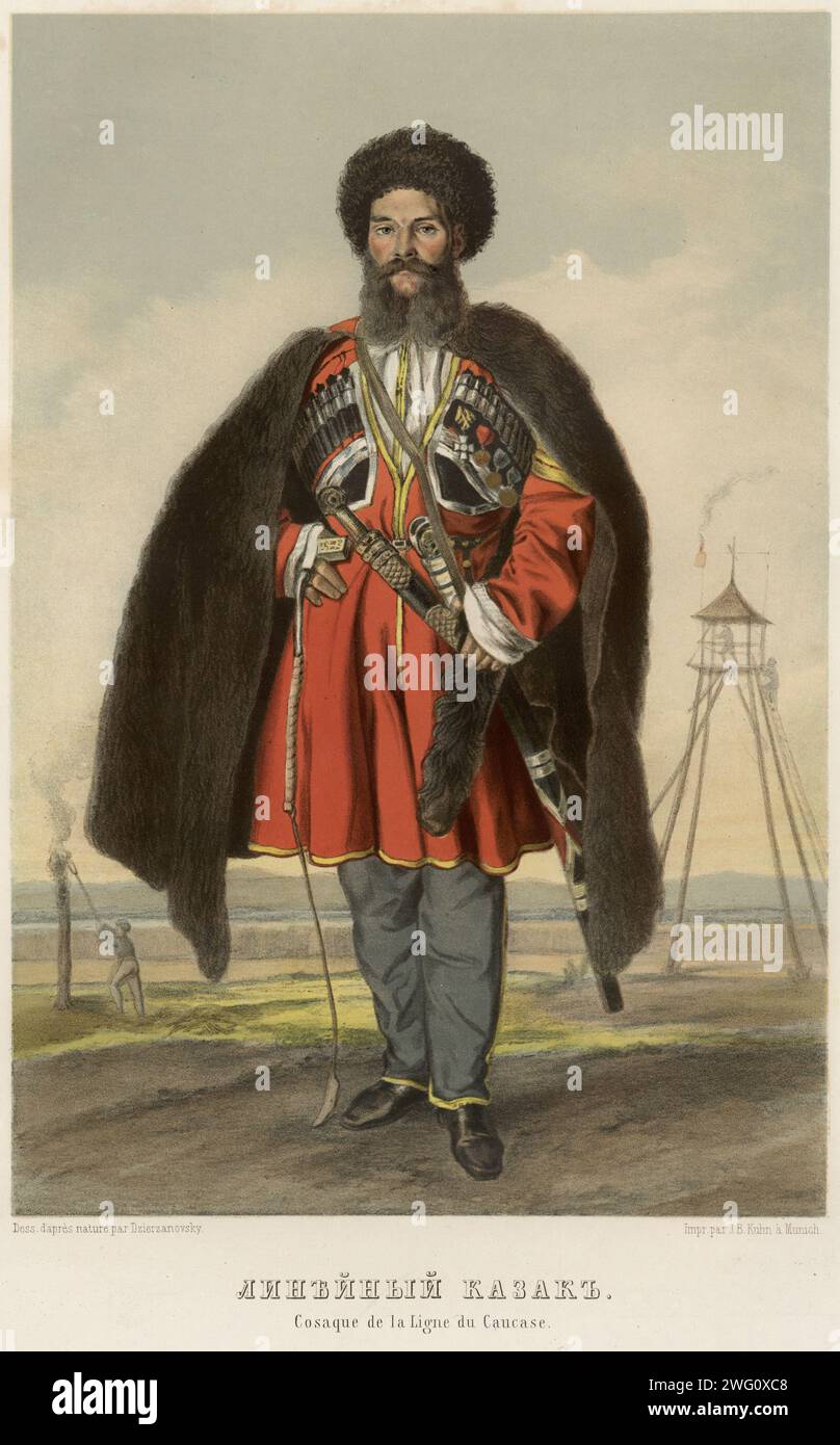 19th century cossacks in traditional dress hi-res stock photography and ...