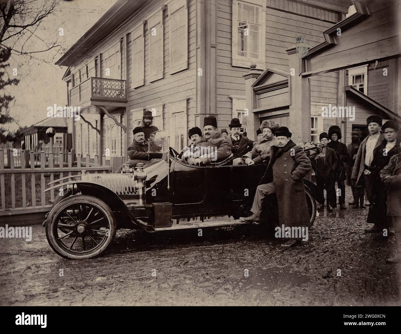 A car at the office of the Znamensky glass factory, 1880-1917. This collection includes more ...