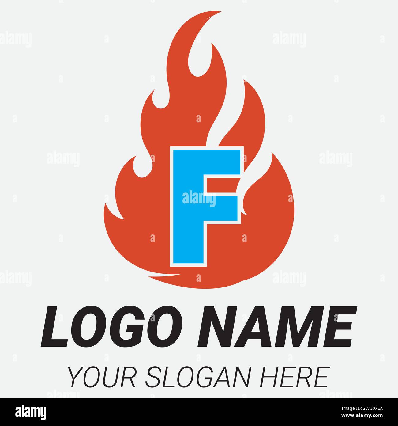 Fire emblem vector logo design illustration Stock Vector Image & Art ...