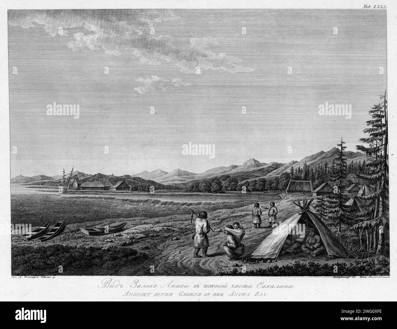 View of Aniva Bay in the Southern Part of Sakhalin Island, 1813. In ...