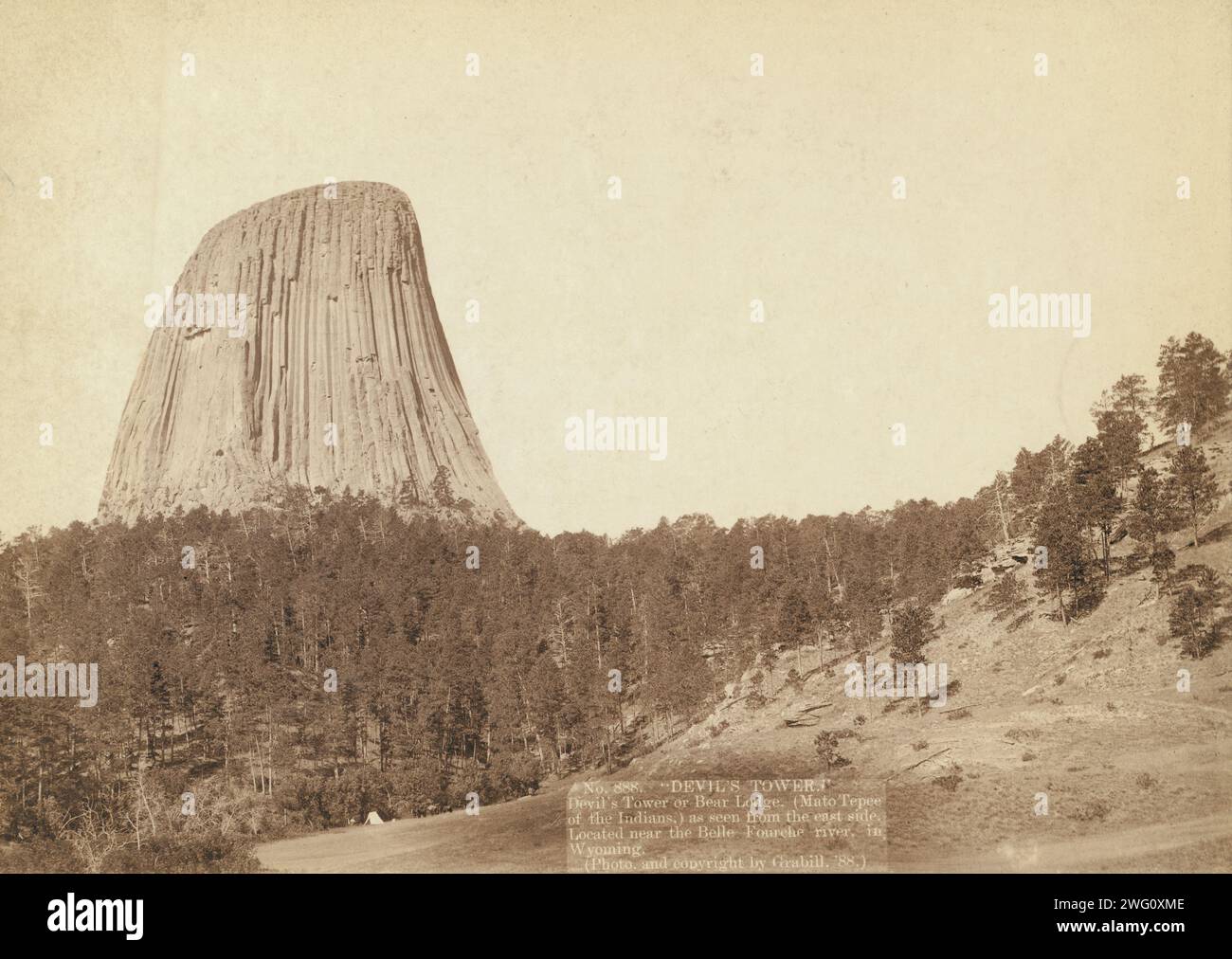 Devil's Tower. Devil's Tower or Bear Lodge. (Mato [i.e. Mateo] Tepee of ...